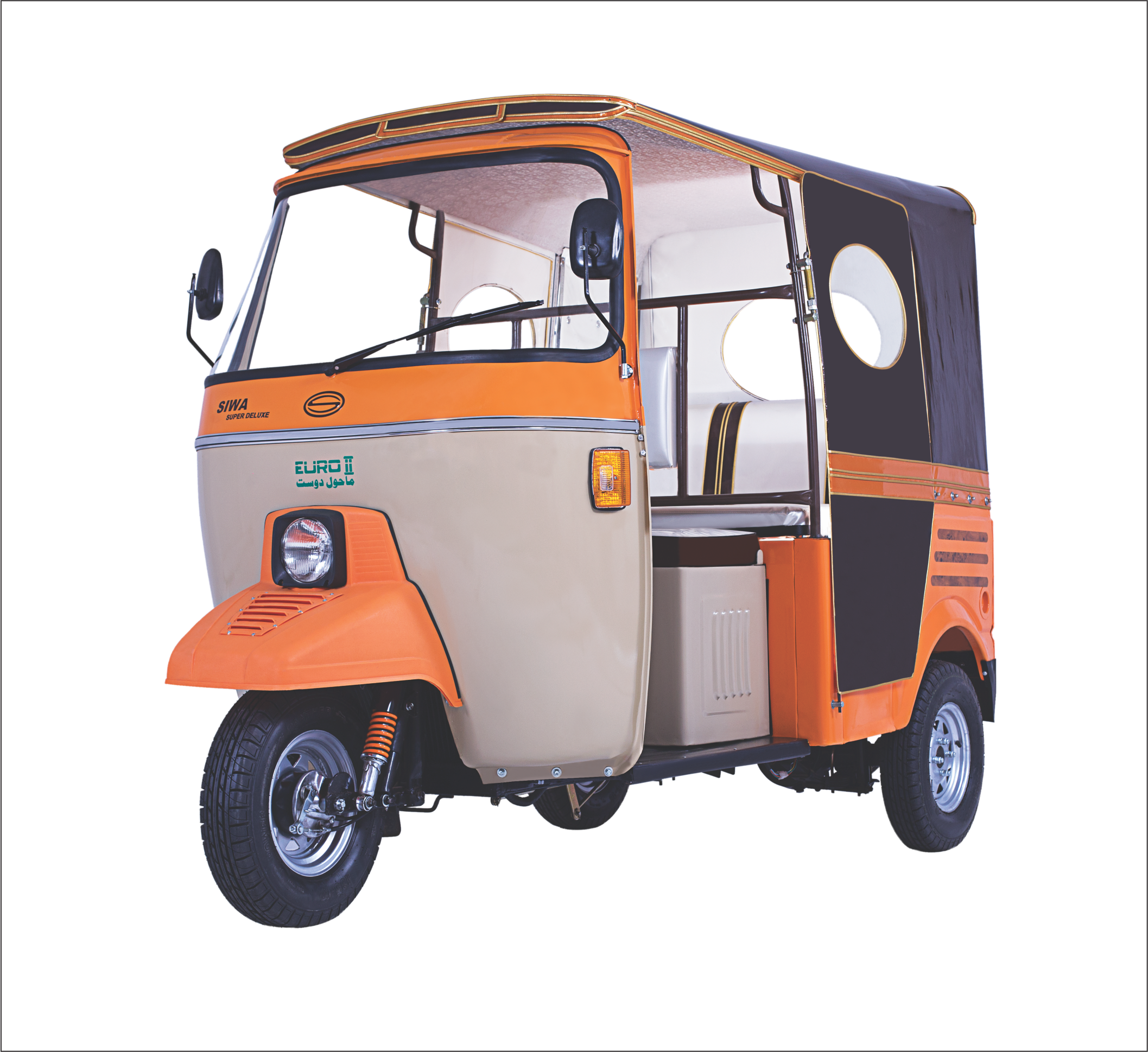 Siwa Super Deluxe 3 Seater Rickshaw | Heavy Duty & Fuel Efficient ...
